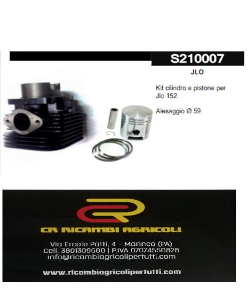 JLO Kit cilindro e pistone per Jlo 152 Alesaggio Ø 59 JLO Kit cilindro e pistone per Jlo 152 Alesaggio Ø 59